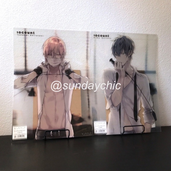 Manga | Other | Last Chance Official Yaoi Ten Count A3 Clear Poster Set Rihito Takarai | Poshmark